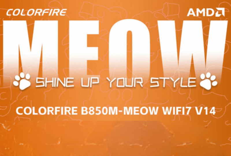 Bo mạch chủ COLORFIRE B850M-MEOW WIFI7 V14 sắp ra mắt toàn cầu | PC Lab